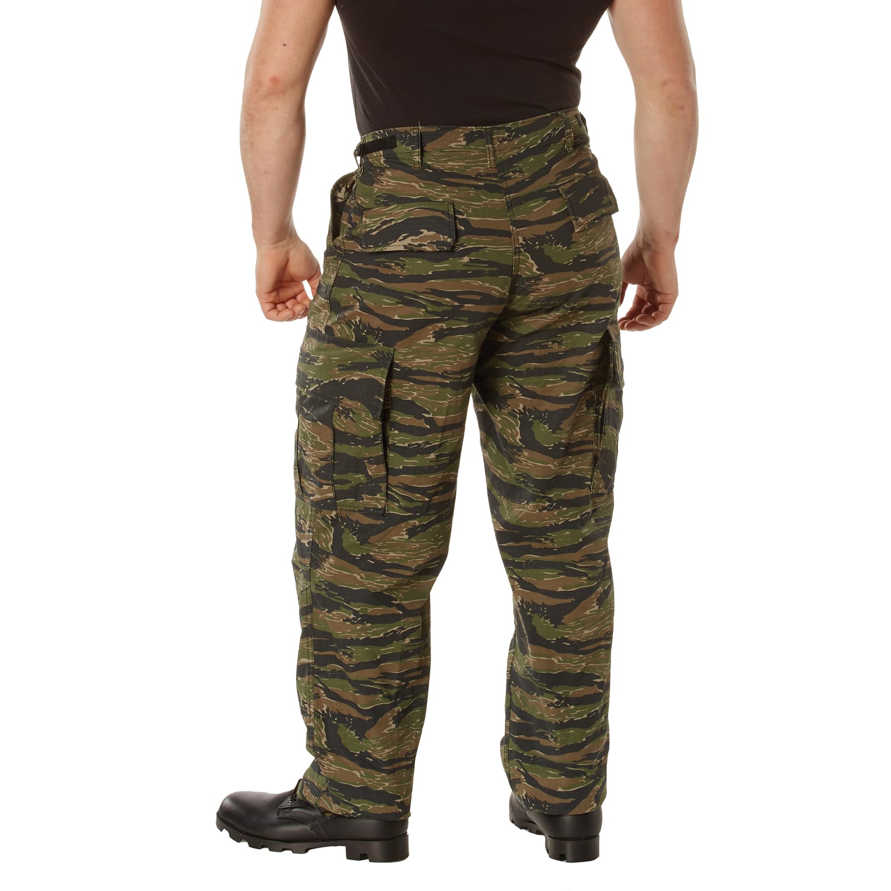 Ultra Force Vintage Paratrooper Fatigues, Cargo Pants (X-Large, Camo)