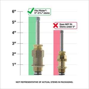 Danco 39696 Cross-Arm 3-Handle Tub/Shower Faucet Rebuild & Remodeling Valve Trim Kit for Pfister Contempera – Contessa, White/Chrome