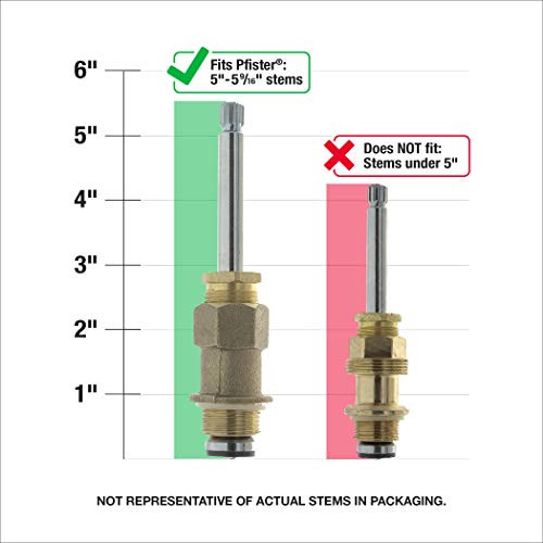 Danco 39696 Cross-Arm 3-Handle Tub/Shower Faucet Rebuild & Remodeling Valve Trim Kit for Pfister Contempera – Contessa, White/Chrome