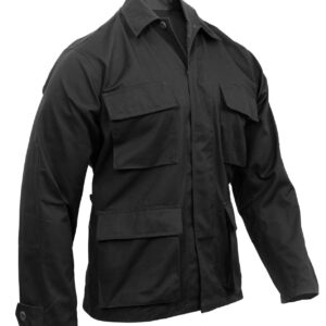 Rothco BDU Shirt, Black, Large