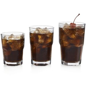 libbey boston 18-piece tumbler, rocks and juice glass set