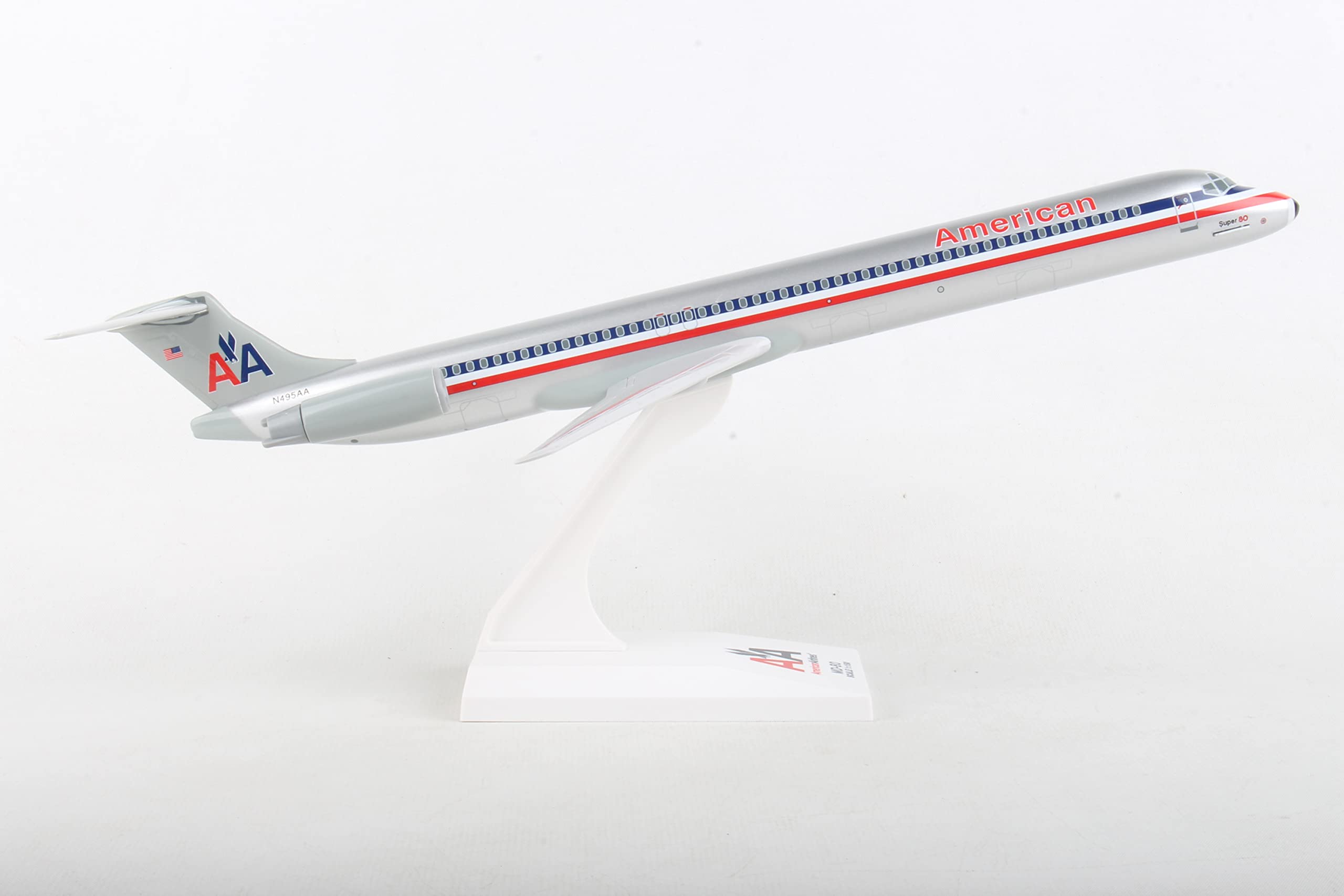 Daron Skymarks American Airlines MD-80 Old Livery Airplane Model Building Kit 1/150-Scale