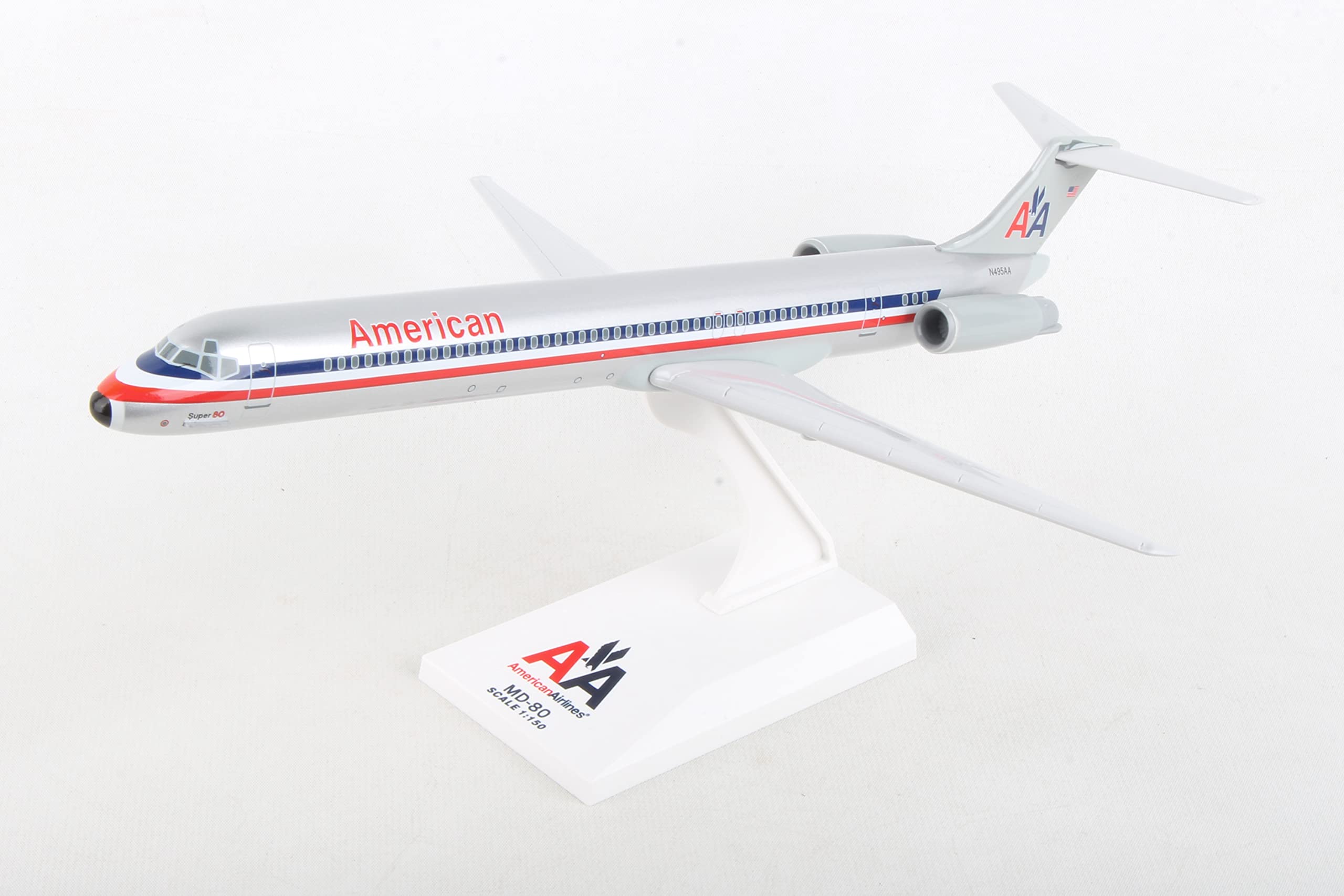 Daron Skymarks American Airlines MD-80 Old Livery Airplane Model Building Kit 1/150-Scale