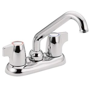 moen 74998 chateau two-handle 4-inch centerset utility or laundry sink faucet, chrome