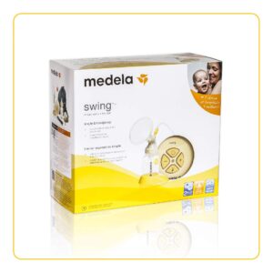 Medela, Swing, Single Electric Breast Pump, Compact and Lightweight Motor, 2-Phase Expression Technology, Convenient AC Adaptor or Battery Power, Single Pumping Kit, Easy to Use Vacuum Control