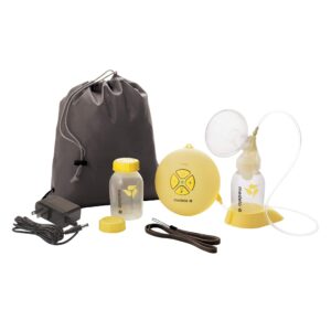 Medela, Swing, Single Electric Breast Pump, Compact and Lightweight Motor, 2-Phase Expression Technology, Convenient AC Adaptor or Battery Power, Single Pumping Kit, Easy to Use Vacuum Control