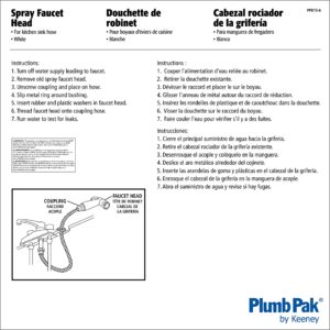 Plumb Pak PP815-6 Sink Spray Head, White