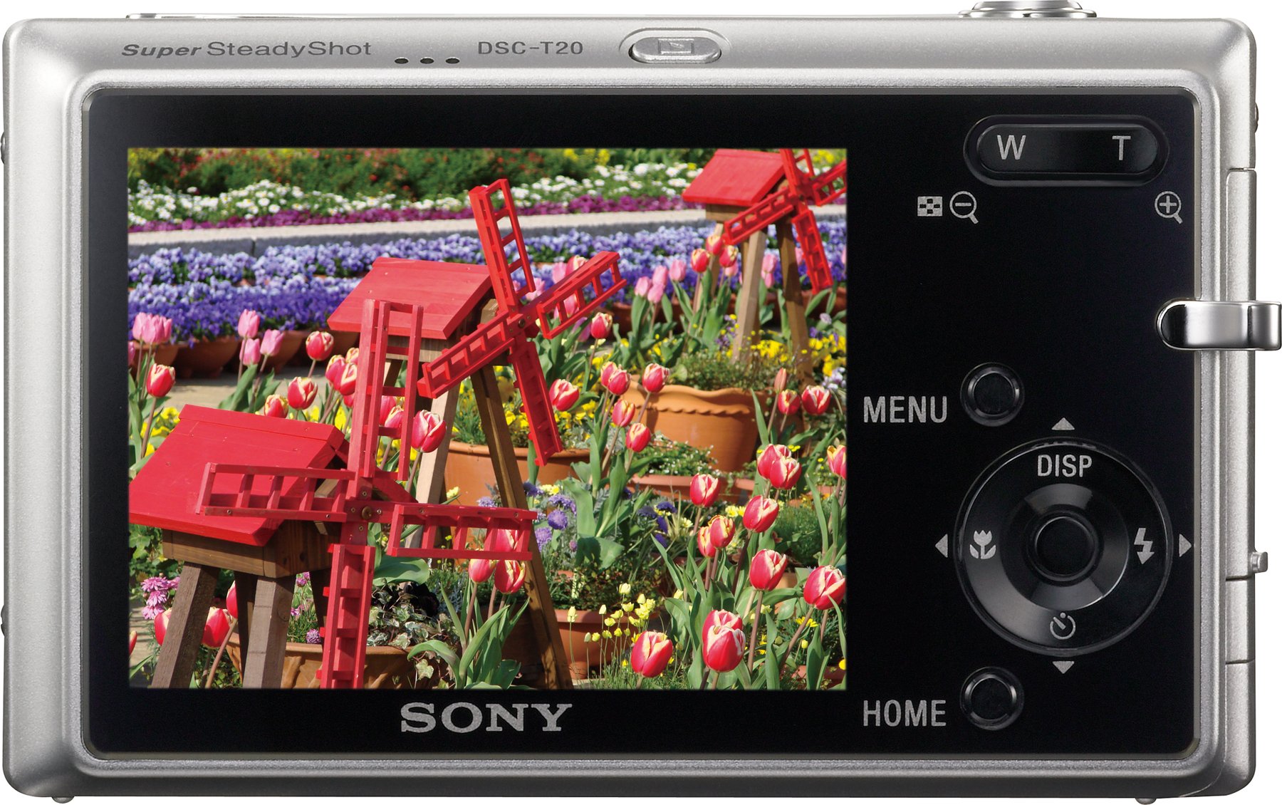 Sony Cybershot DSC-T20 8.1MP Digital Camera with 3x Optical Zoom and Super Steady Shot (Silver)