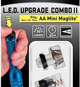 Nite Ize LED Flashlight Upgrade, Fits AA Mini Maglite, Upgrades Bulb To 30 Lumen LED