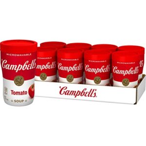 campbell's sipping soup, classic tomato soup, 11.1 oz microwavable cup (case of 8)