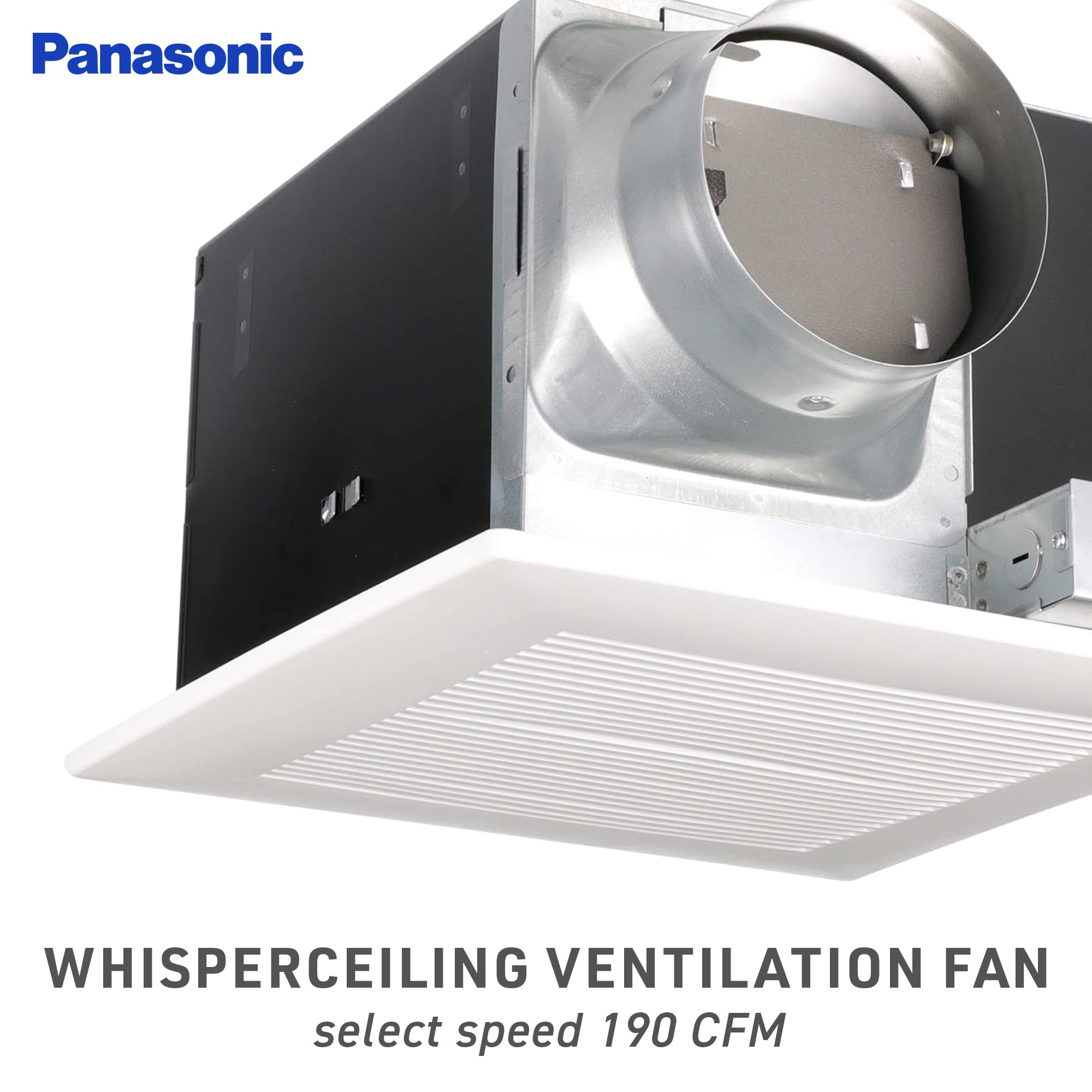 Panasonic FV-20VQ3 WhisperCeiling Spot Ventilation Fan - 190 CFM - Quiet Ceiling Mount Bathroom Fan