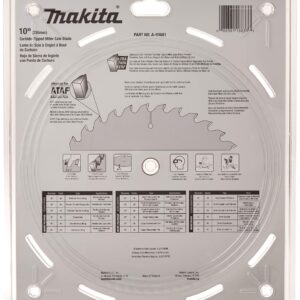 Makita A-93681 10-Inch 80 Tooth Micro Polished Mitersaw Blade Silver