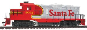 walthers trainline emd ho scale gp9m ready-to-run sante fe (superfleet) #2092