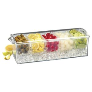 Prodyne Acrylic On-Ice Condiment, 1-Pack, Clear