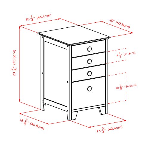 Winsome Studio File Cabinet, Honey