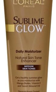 L'Oreal Paris Sublime Bronze Glow Daily Moisturizer and Natural Skin Tone Enhancer, Medium Skin Tones, 8 fl. Oz