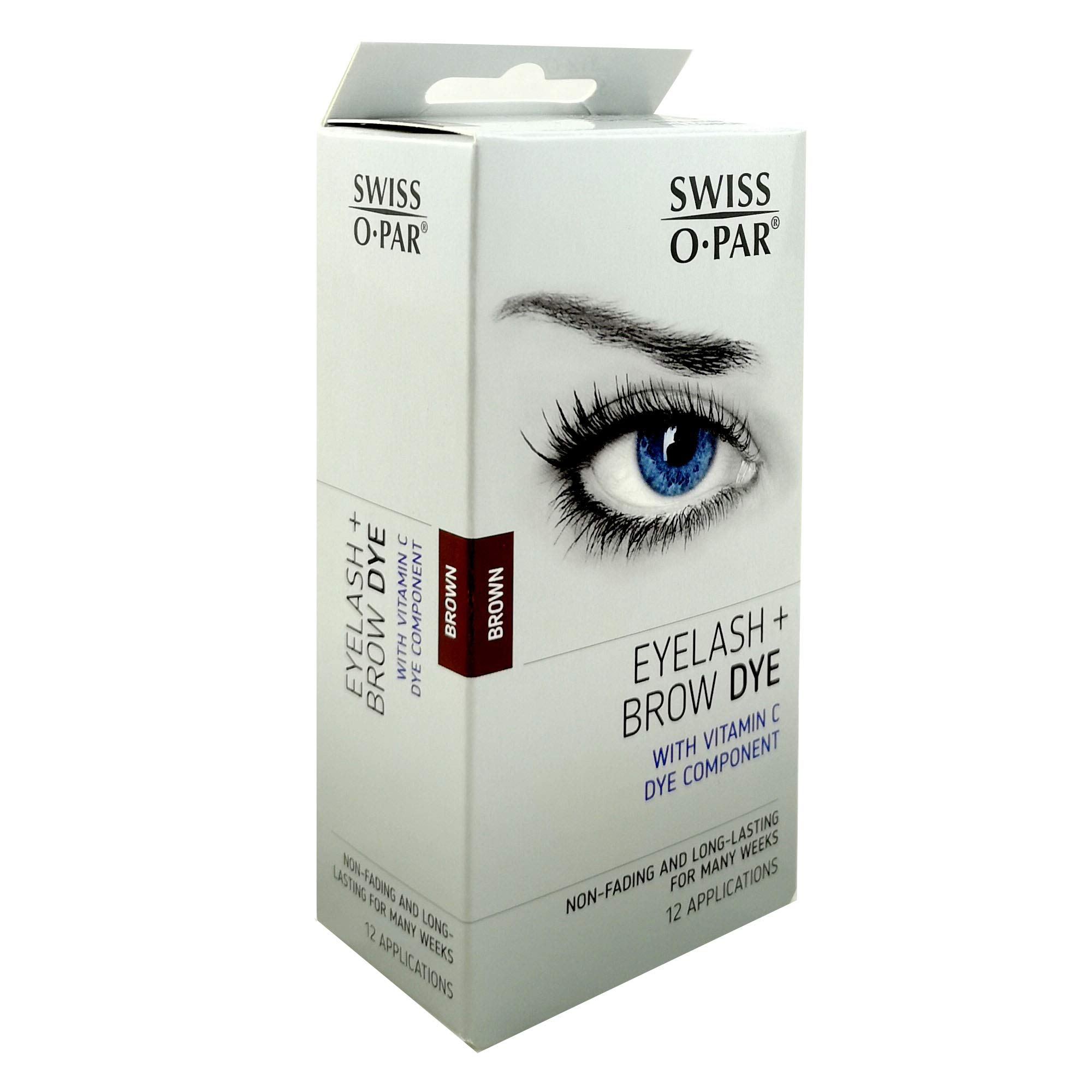 Swiss O Par Eyelash and Brow Dye Tint Color Kit BROWN