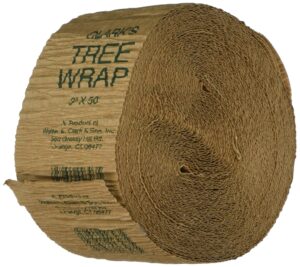 walter e clark 3-inch by 50-foot tree wrap 00303, 1-(pack) - 117919 , brown