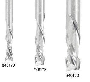 Amana Tool - 46172 CNC Solid Carbide Compression Spiral 3/8 Dia x 1-1/4" x 3/8 Shank