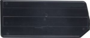 quantum dus210 plastic divider for qus210, 4-inch by 2-inch, black, case of 6