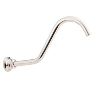 moen s113nl waterhill 14-inch shower arm, polished nickel, 0.5