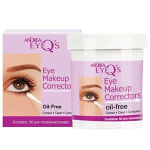 Andrea Eyeq's Oil-free Eye Make-up Correctors Pre-moistened Swabs, 50 Count