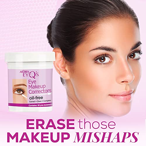 Andrea Eyeq's Oil-free Eye Make-up Correctors Pre-moistened Swabs, 50 Count