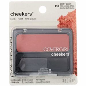 covergirl cheekers blush, 150 pretty peach, 0.12 ounce