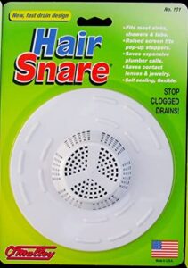 hair snare drain cover universal - white