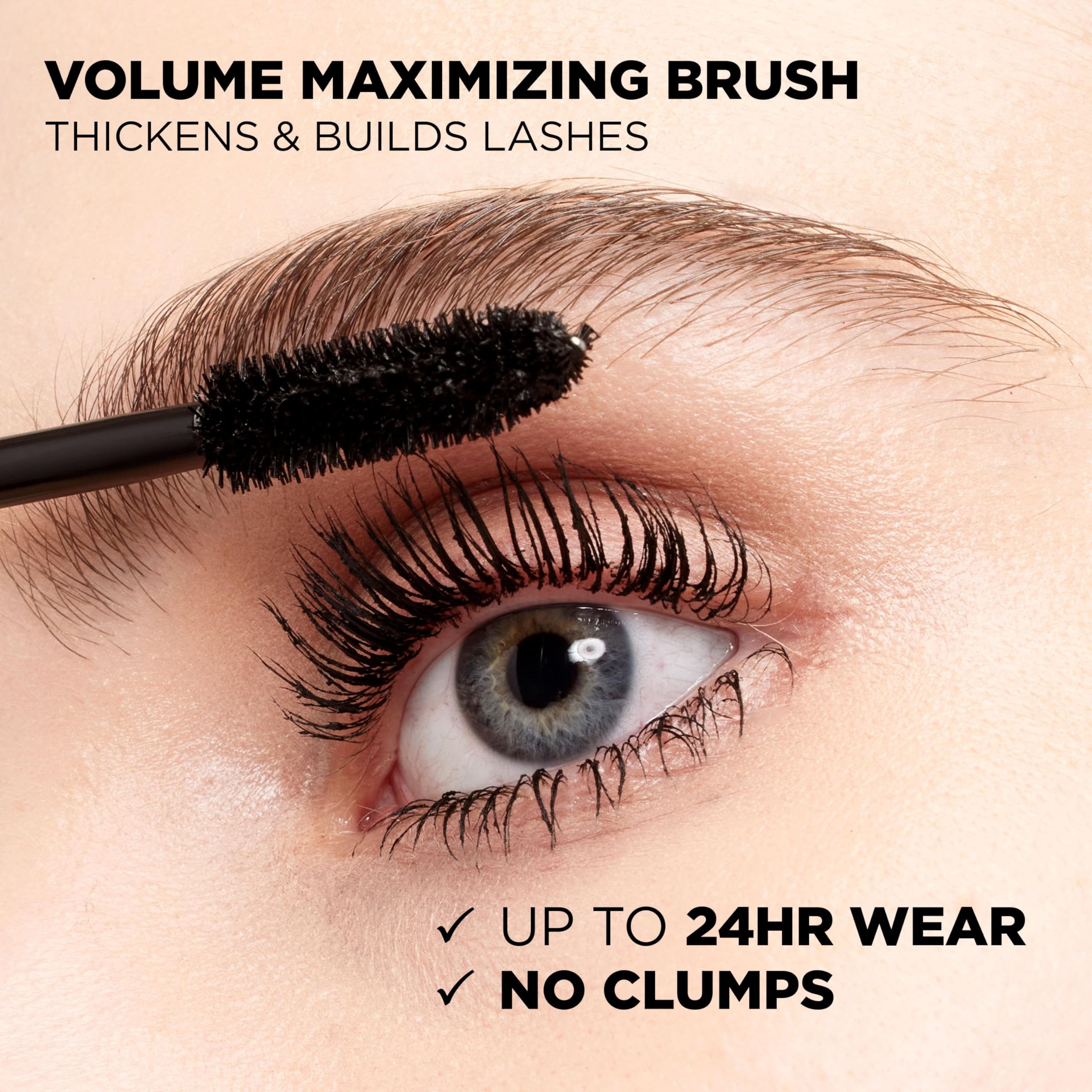 L’Oreal Paris Makeup Voluminous Original Volume Building Mascara, Black Brown, 0.28 fl; oz.