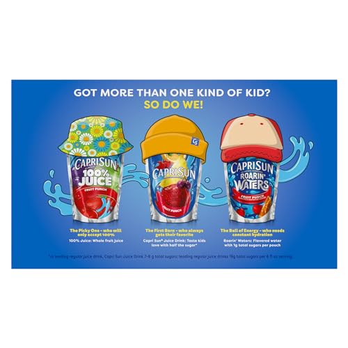 Capri Sun Lemonade Naturally Flavored Kids Juice Drink (10 ct Box, 6 fl oz Pouches)