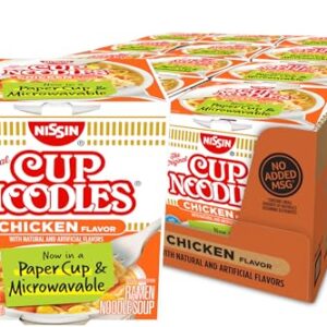 Nissin, Cup Noodles Soup, Chicken Flavor, 2.25 oz (case of 12)