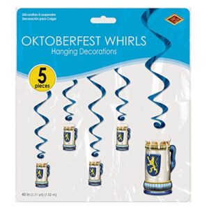 Beistle Oktoberfest Whirls, 40", Multicolored