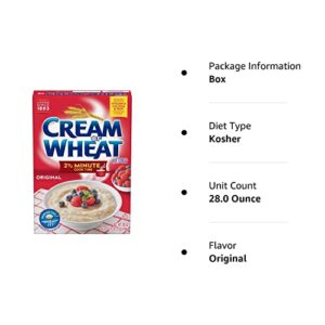 Cream of Wheat Stove Top Hot Cereal, Original, 2 1/2 Minute Cook Time, 28 Ounce