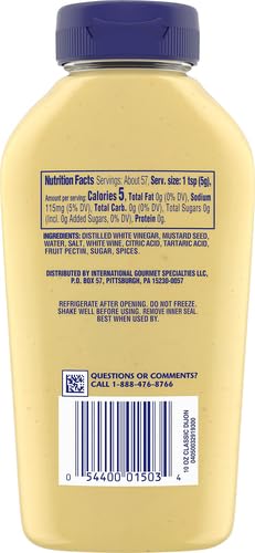 Grey Poupon Dijon Mustard (10 oz Squeeze Bottle)