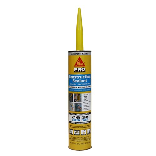 Sika - Sikaflex - Limestone - Construction sealant - All-purpose polyurethane sealant - For all types of joints 1/2" or smaller - 10.1 fl oz