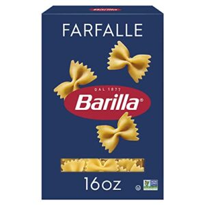 Barilla Farfalle Pasta, 16 oz. Box - Non-GMO Pasta Made with Durum Wheat Semolina - Kosher Certified Pasta