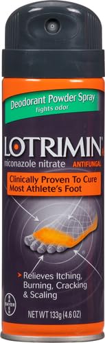 Lotrimin Af Miconazole Nitrate Deodorant Antifungal Powder Spray, 4.6 Ounce