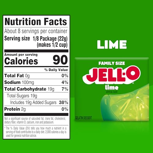 Jell-O Lime Gelatin Dessert Mix (6 oz Box)