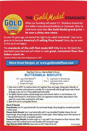 Gold Medal Premium Quality Self Rising Flour For Baking, 5 lb