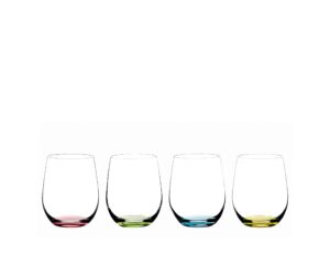 riedel o crystal wine tumbler happy, set of 4