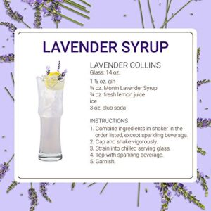 Monin - Lavender Syrup, Aromatic and Floral, Natural Flavors, Great for Cocktails, Lemonades, and Sodas, Non-GMO, Gluten-Free (750 ml)