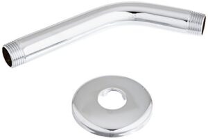 hansgrohe installation 6-inch modern showerarm in chrome, for wall mount showerhead, 27411003