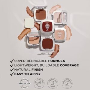 L'Oreal Paris True Match Super Blendable Oil Free Foundation Powder, N3 Light Medium, 0.33 oz, Packaging May Vary