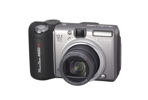 Canon PowerShot A650IS 12.1MP Digital Camera with 6x Optical Image Stabilized Zoom