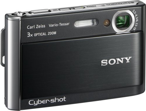 Sony Cybershot DSC-T70 8.1MP Digital Camera with 3x Optical Zoom with Super Steady Shot Image Stabilization (Black)