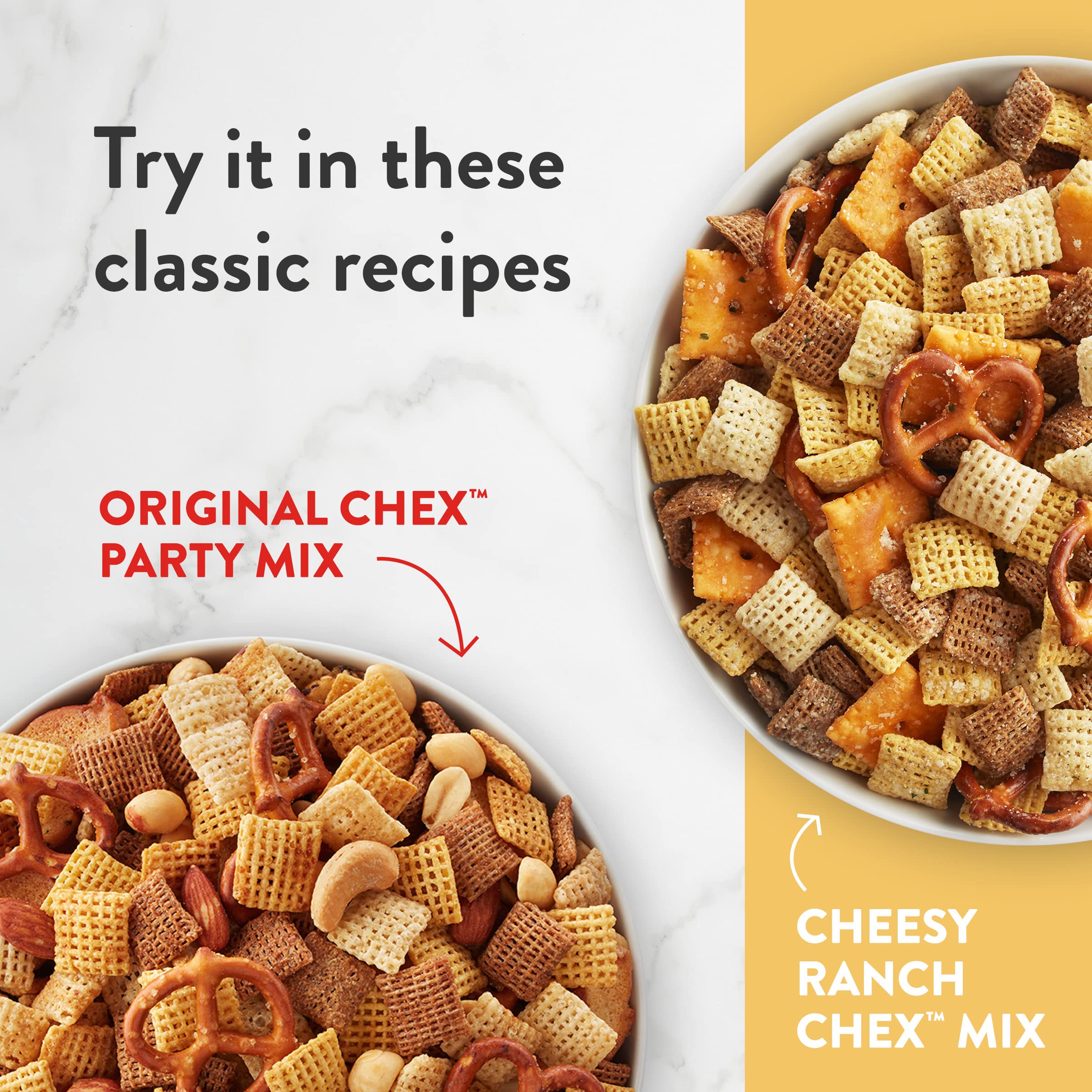 Chex Wheat Breakfast Cereal, Made with Whole Grain, Homemade Chex Mix Ingredient, 14 OZ