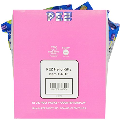 PEZ Hello Kitty, 0.58-Ounce Assorted Candy Dispensers (Pack of 12)