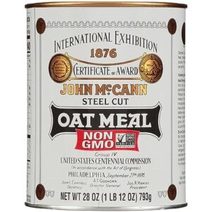 mccann's irish oatmeal, traditional steel cut oats, 28 ounce