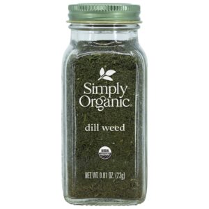 simply organic dill weed, cut & sifted, certified organic | 0.81 oz | anethum graveolens l.